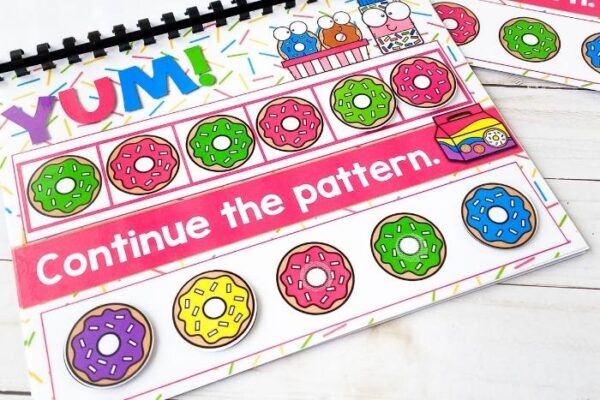 Donut Theme Continue AB Patterns For Preschool - I Teach Too