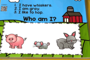 Farm Animals "Who am I? Inferencing Riddles for Kids - I Teach Too