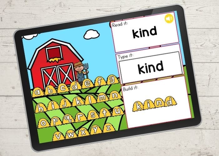 Digital Farm Theme Third Grade Sight Words Activity - I Teach Too