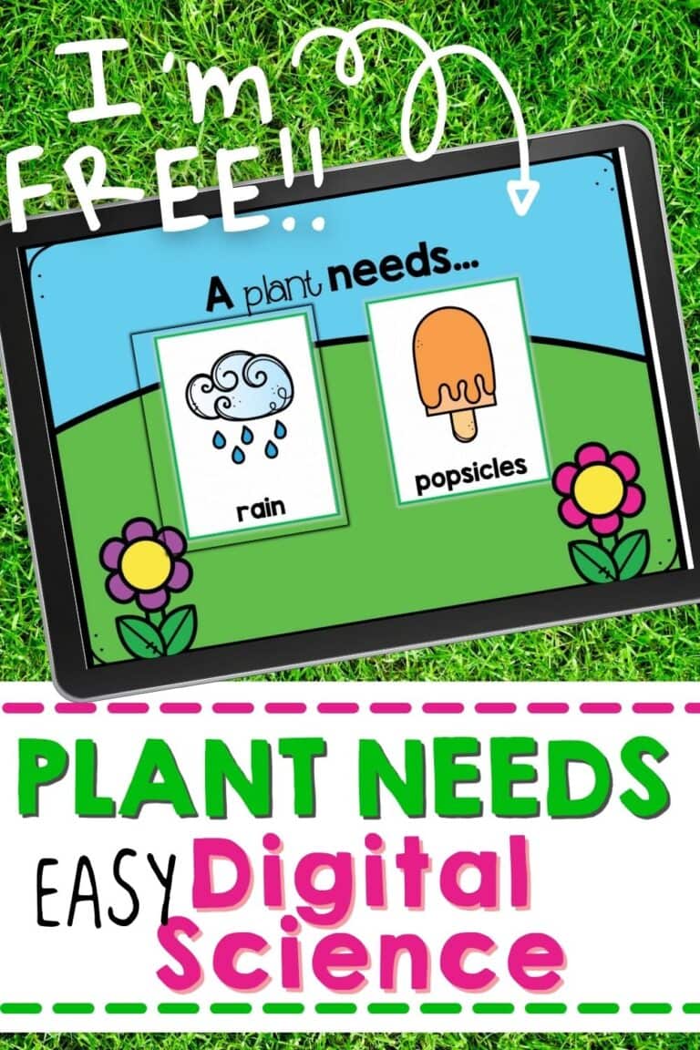What Plants Need to Grow Kindergarten Digital Science Activity - I ...