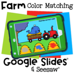 Free Digital Farm Theme Color Activities for Preschool - I Teach Too