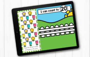 Spring Flower Kindergarten Numbers 1-20 Google Slides and Seesaw ...