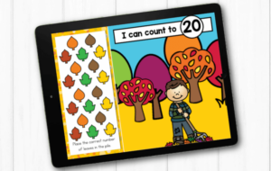 Leaf Counting to 20: Digital Kindergarten Fall Math Activities - I ...