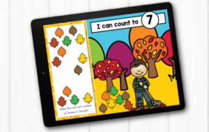 Leaf Counting to 20: Digital Kindergarten Fall Math Activities - I ...