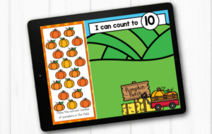 Counting to 20 Pumpkin Kindergarten Math for Google Slides and Seesaw ...