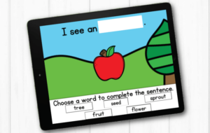 Apple Life Cycle Kindergarten Science Digital Activity - I Teach Too