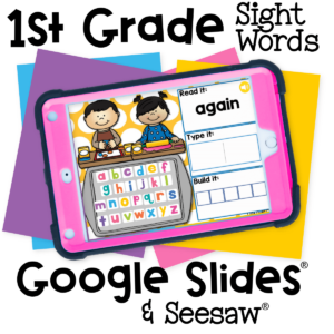 Digital Sight Word Activities for Kids - I Teach Too