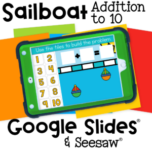 Ocean Theme Kindergarten Addition to 10 Activity - I Teach Too