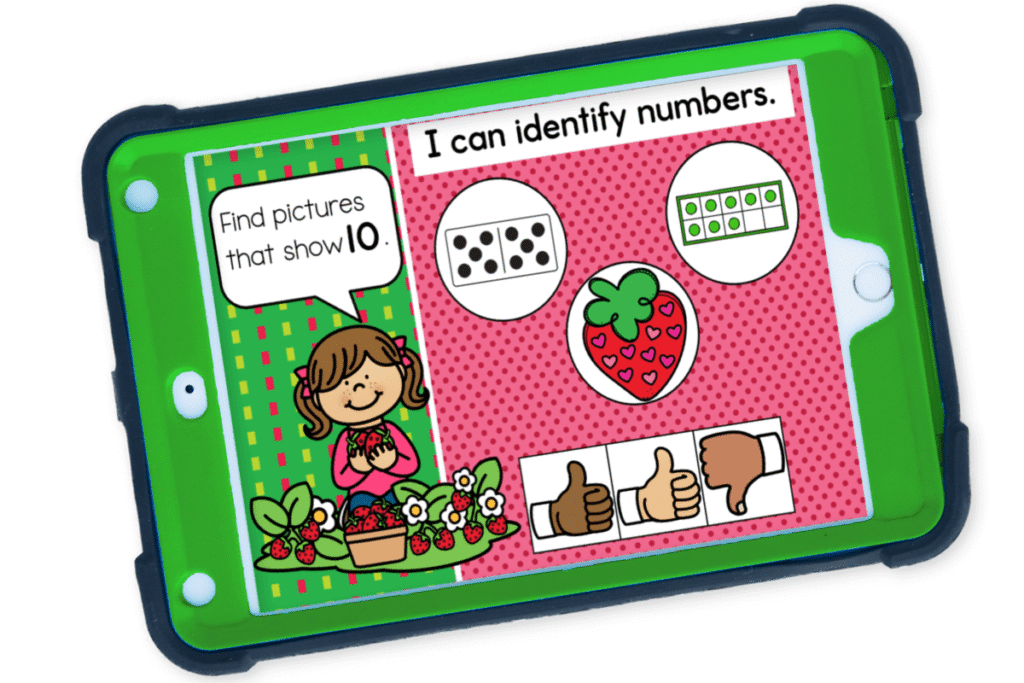 Summer Strawberry Number Recognition Activity 1-10 🍓