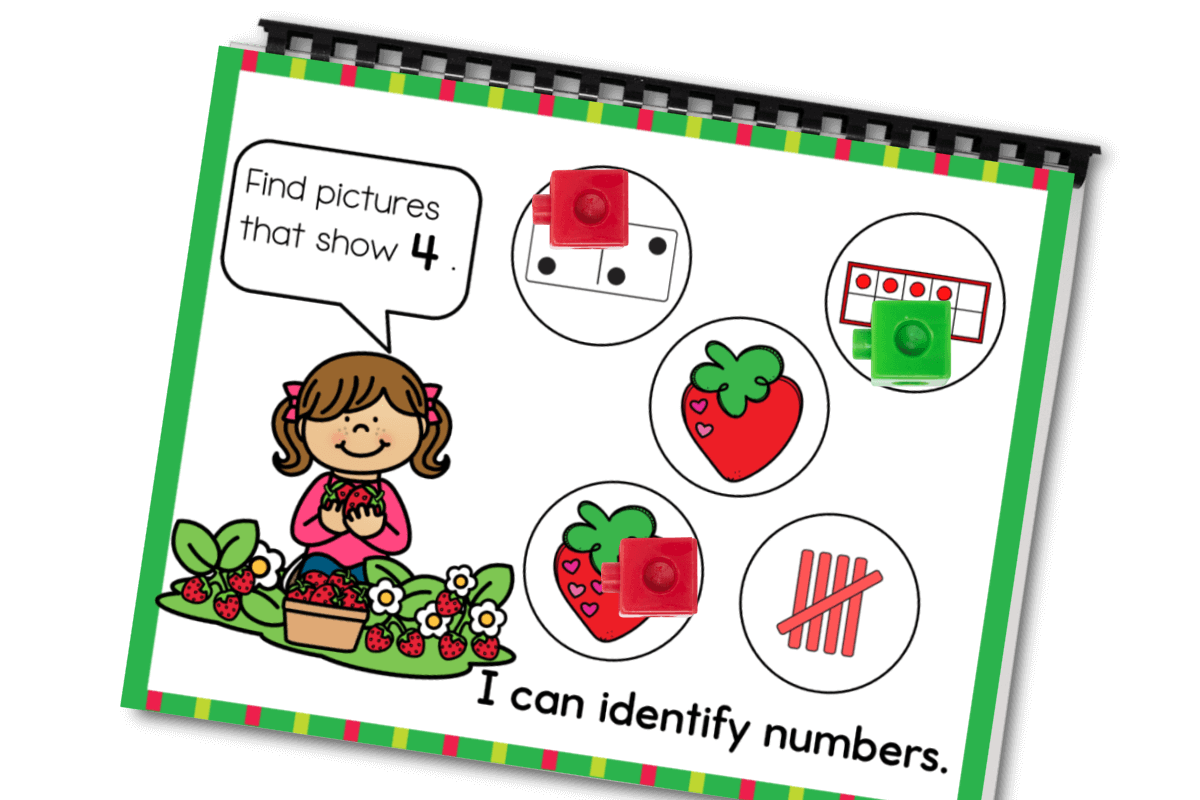 Summer Strawberry Number Recognition Activity 1-10 🍓