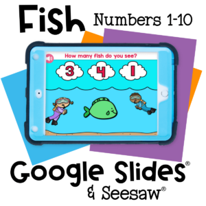 Ocean Theme Ten Frame Counting Activities for Kindergarten - I Teach Too