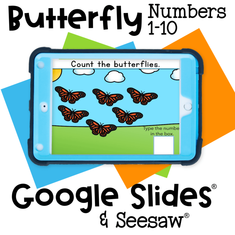 Easy Butterfly Counting Activity for Preschoolers - I Teach Too