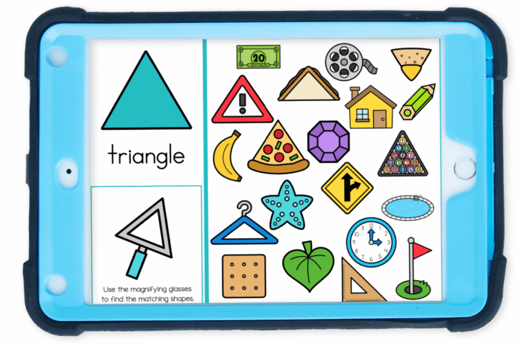 Exciting 2D Shape I Spy Digital Math Activity for Kids 🔎