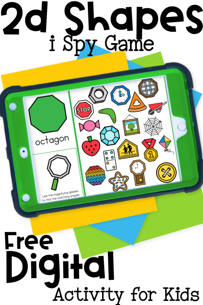 Exciting 2D Shape I Spy Digital Math Activity for Kids 🔎