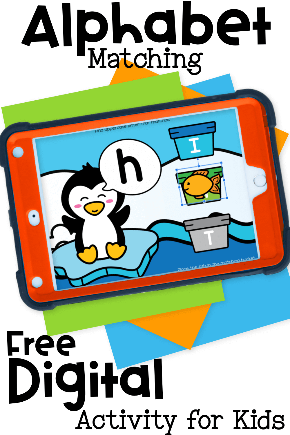 Fun Penguin Lowercase and Uppercase Letter Matching 🐧