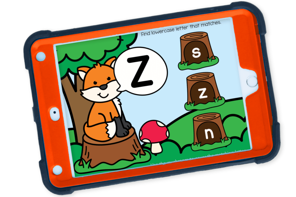 Adorable Uppercase and Lowercase Letter Matching for Kids 🦊