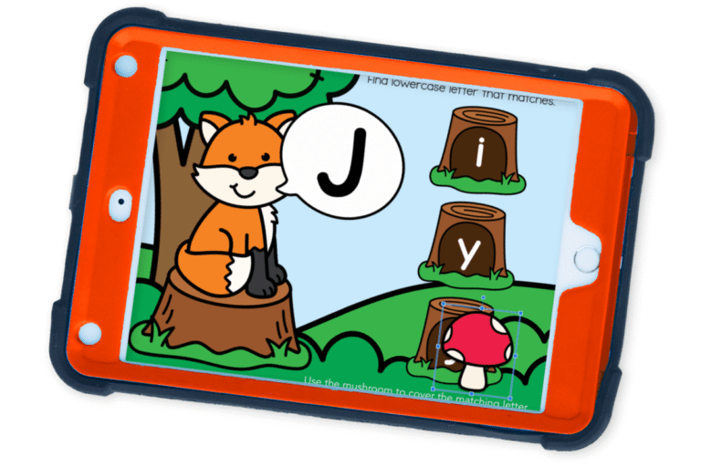 Adorable Uppercase and Lowercase Letter Matching for Kids 🦊