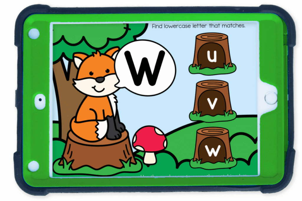 Adorable Uppercase and Lowercase Letter Matching for Kids 🦊