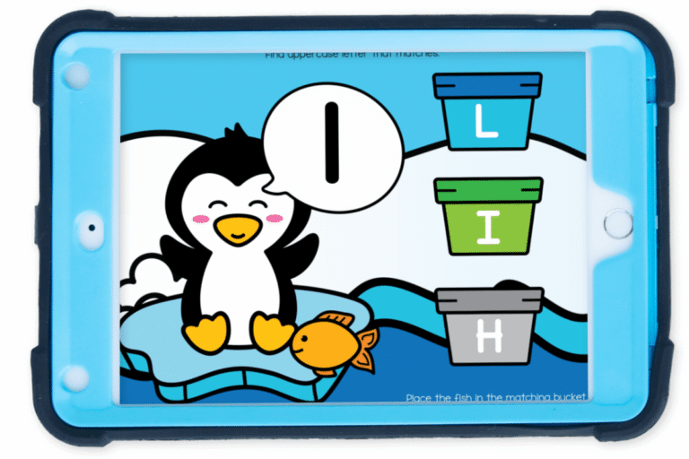 Fun Penguin Lowercase and Uppercase Letter Matching 🐧