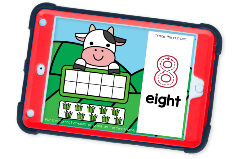 Free Farm Theme Cow Ten Frame Counting 1-10 Activity 🐮