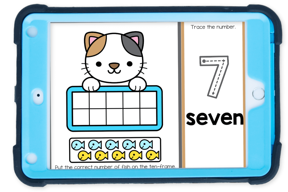 Free Pet Cat Ten Frame Counting 1-10 Activity 🌺🌸