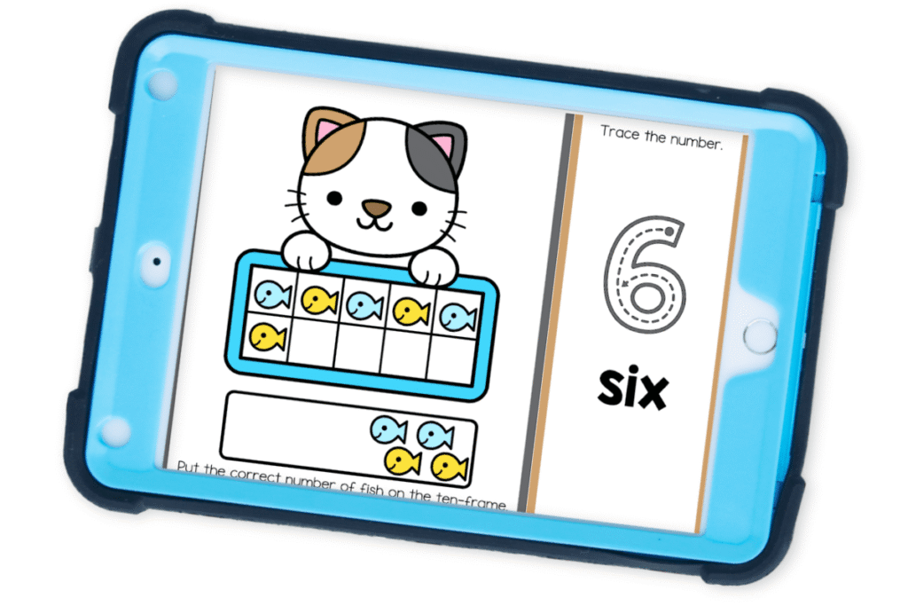 Free Pet Cat Ten Frame Counting 1-10 Activity 🌺🌸