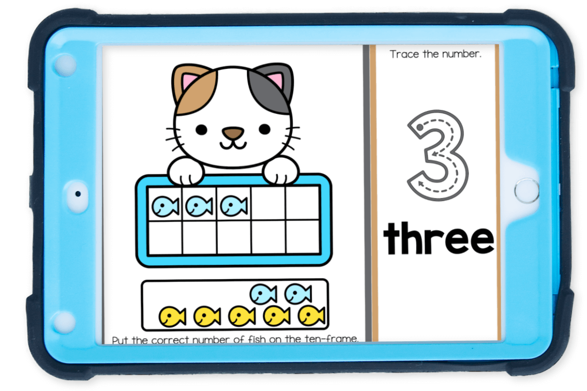 Free Pet Cat Ten Frame Counting 1-10 Activity 🌺🌸