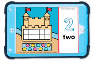 Free Summer Sandcastle Ten Frame Counting 1-10 Activity 🏖️