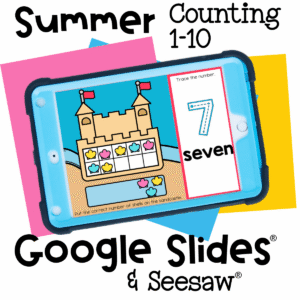 Free Summer Sandcastle Ten Frame Counting 1-10 Activity 🏖️