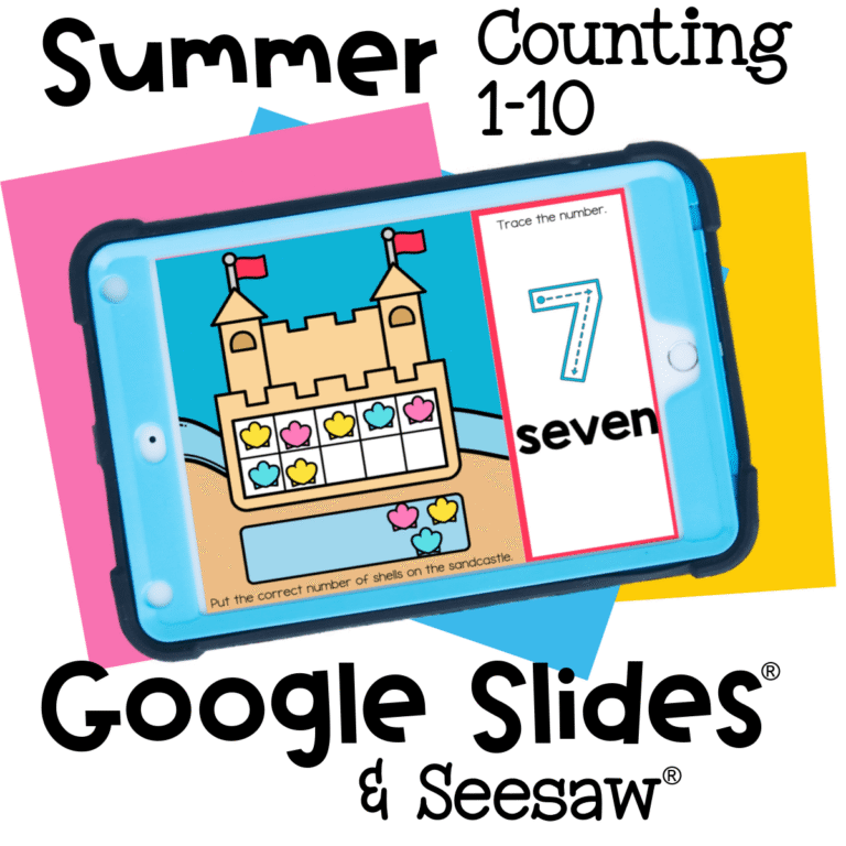 Free Summer Sandcastle Ten Frame Counting 1-10 Activity 🏖️