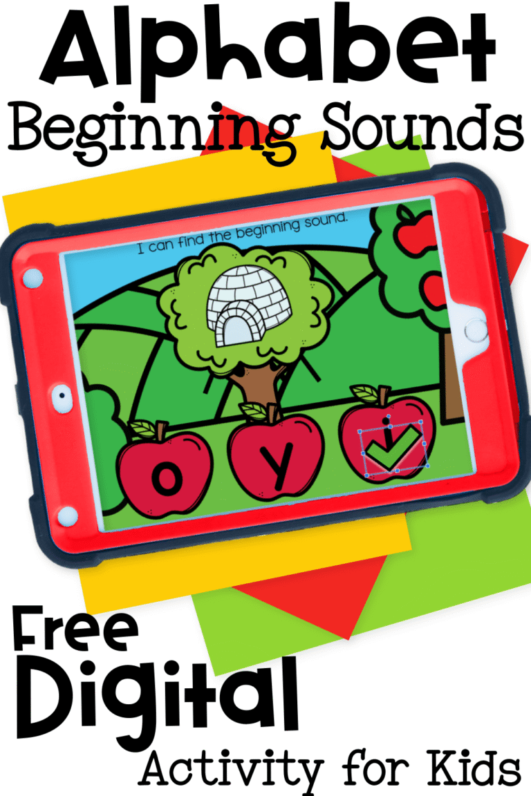 Free Apple Theme Beginning Sounds Matching 🍎