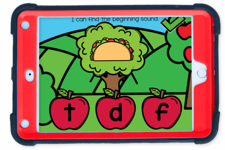 Free Apple Theme Beginning Sounds Matching 🍎